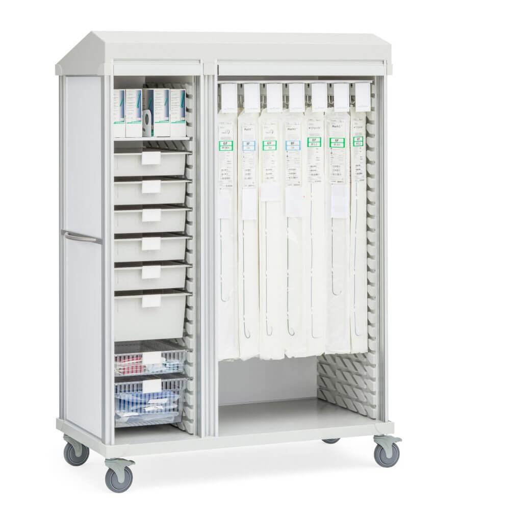 Roam 3 7-Cue Catheter & Supply Cart | Cath Lab Storage Carts