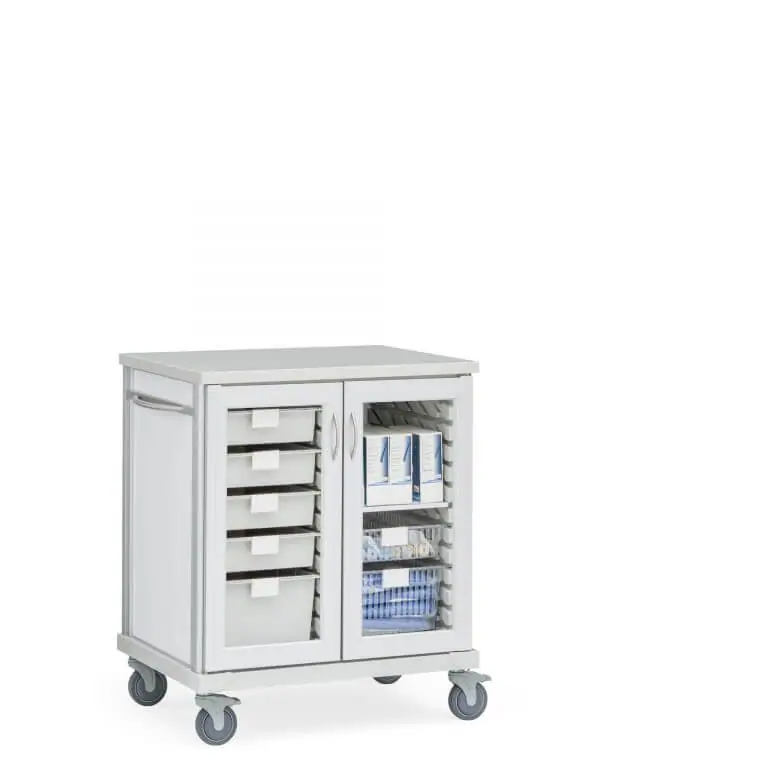 Roam 2 Counter-Height General Storage Cart | Hospital Supply Storage