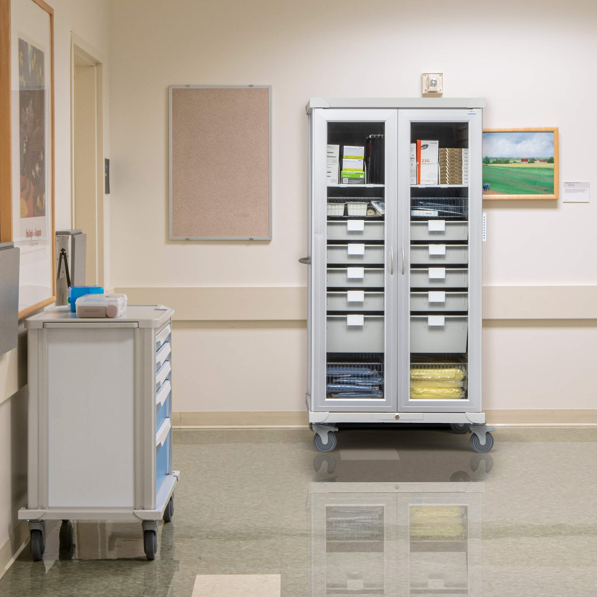 Roam Supply Carts by InnerSpace | Hospital Carts | Catheter, Suture Carts