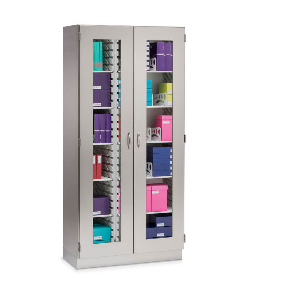 Medical Storage Cabinet w Flexcell, Offset Column | InnerSpace Healthcare