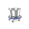 Stainless Steel 13-Quart Medical Kick Bucket with Tip-Resistant Stand