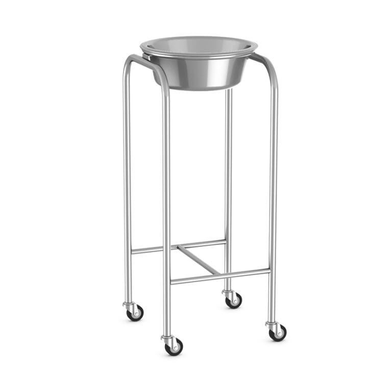 Stainless Steel Solution Stand with Single or Double Basins