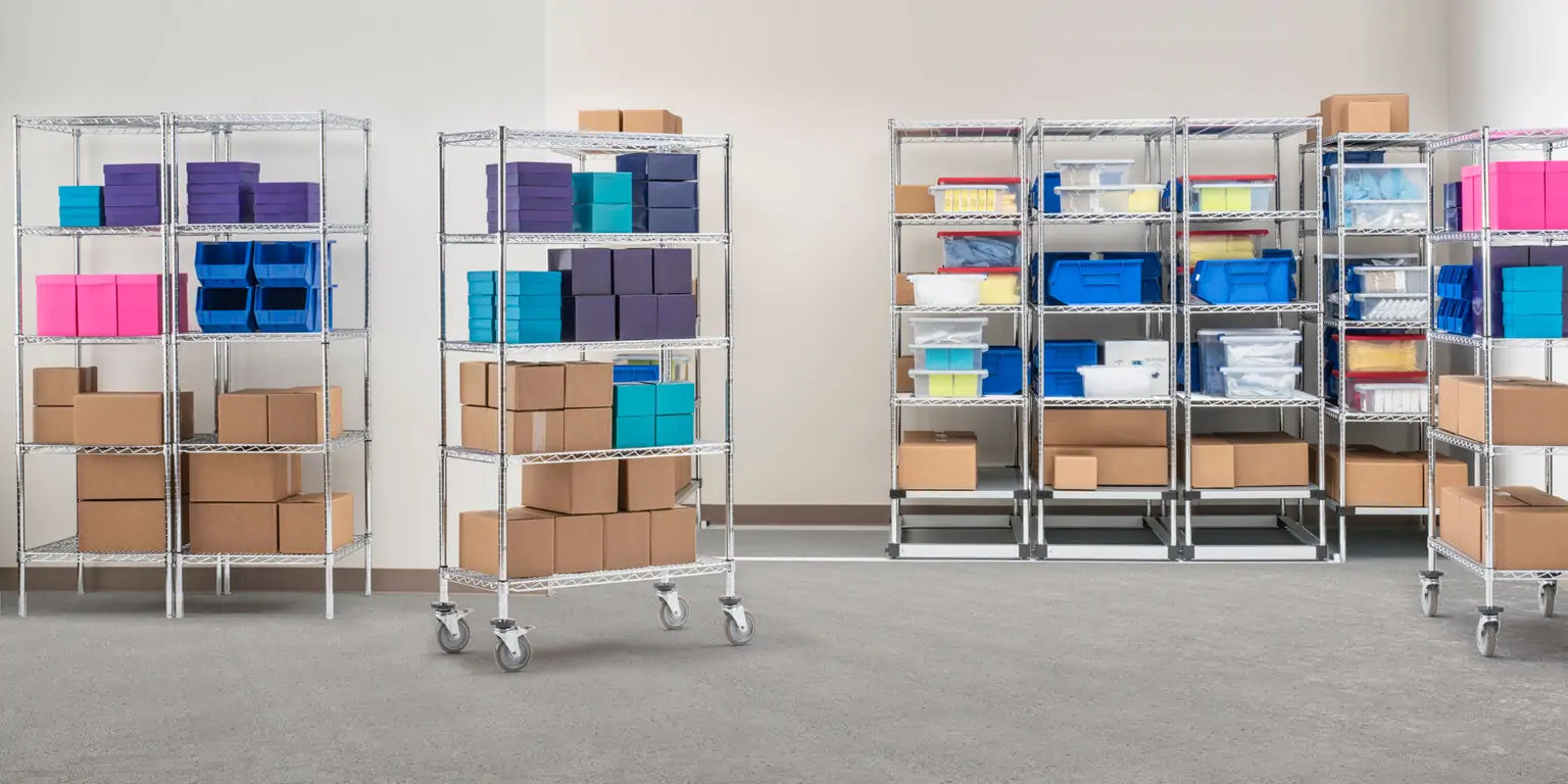 Quick Wire | Open Storage Stationary Units | Stem Carts | Innerspace