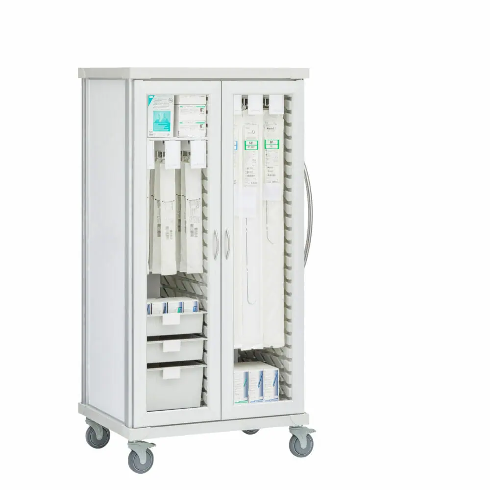 Roam 2 Long, Short Catheter Cart | Catheter Lab Storage Carts