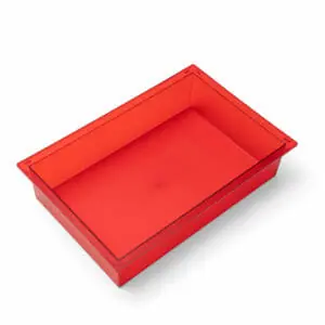 6" H Tray, Red | Scope Transport Cart Accessory | InnerSpace Healthcare